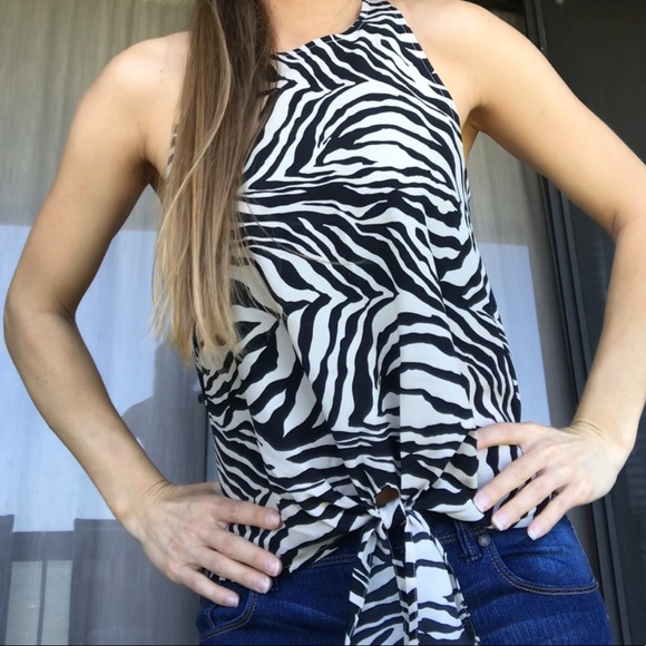 E & M | Tops | Silky Zebra Tank 2 | Poshmark